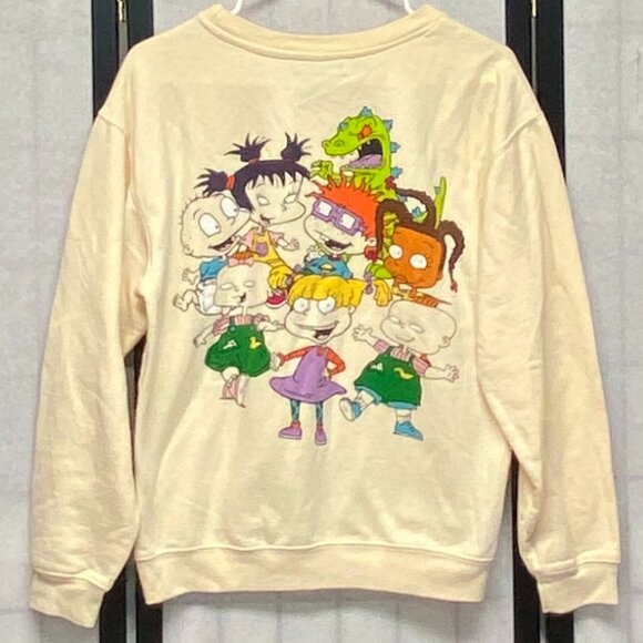 Nickelodeon | Tops | Nickelodeon Rugrats Sweatshirt Light Yellow Fleece ...